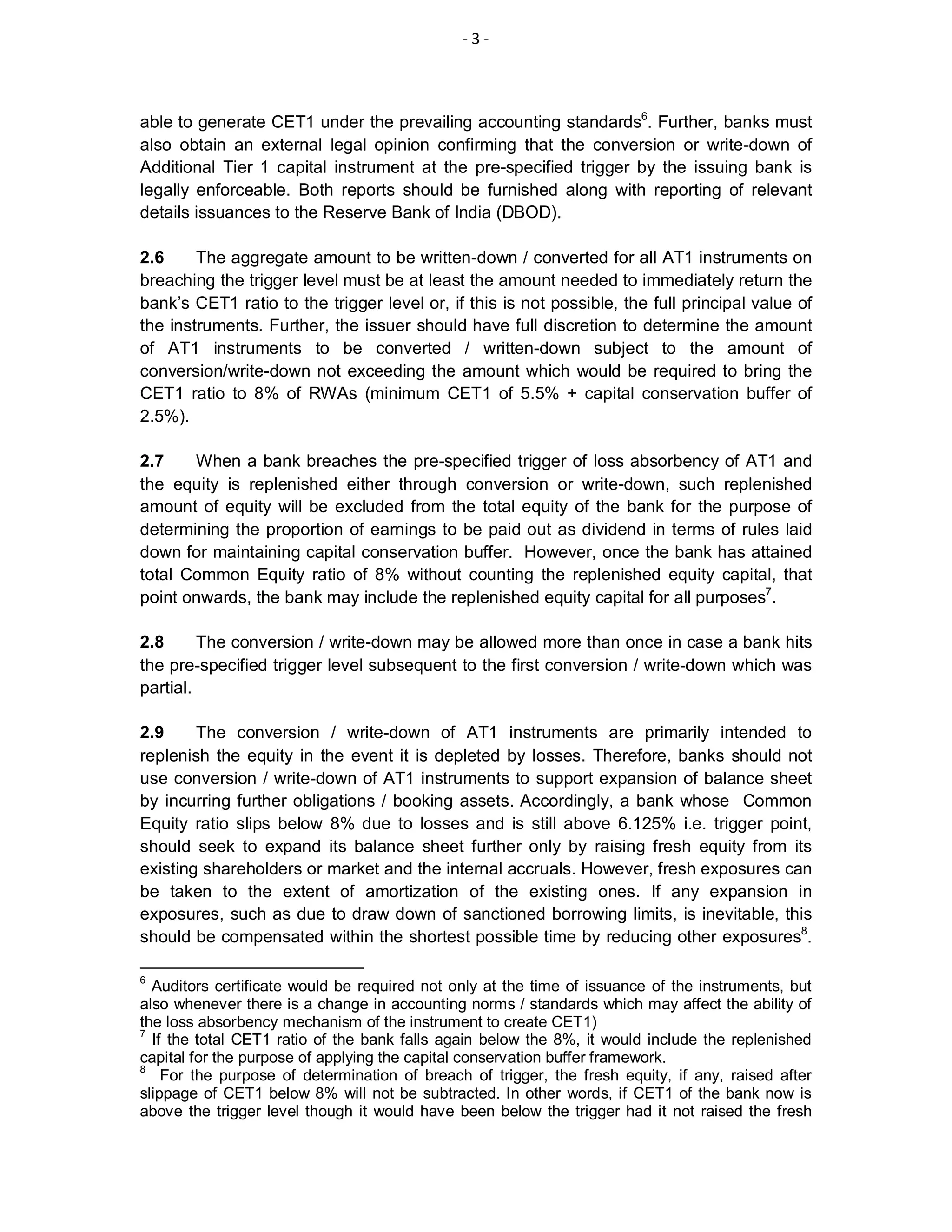 Rbi guideline for basel iii | PDF