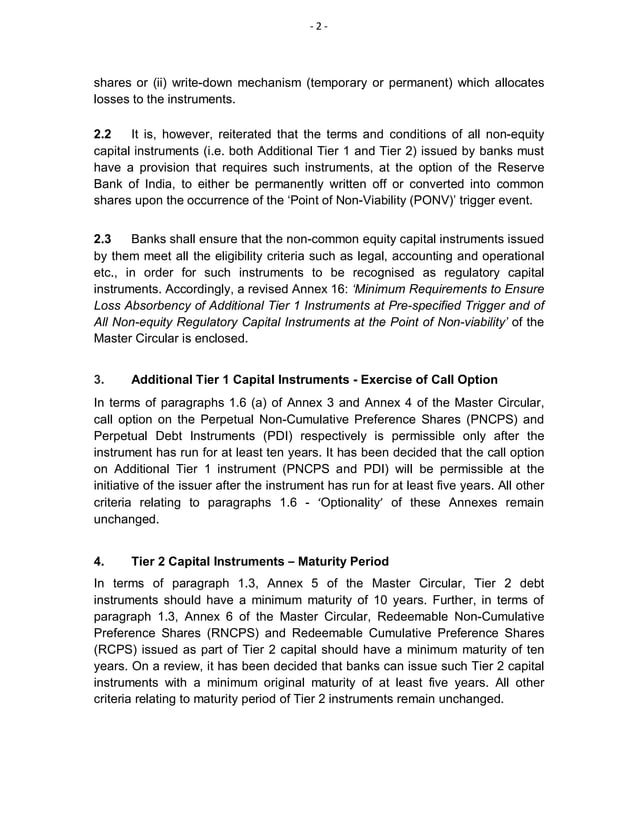 Rbi guideline for basel iii | PDF