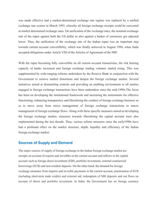Rbi intervention in foreign exchange market | PDF
