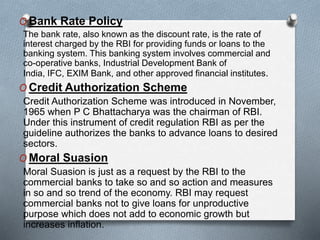 RIB monetary operations in india | PPT