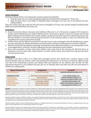 Rbi monetary policy | PDF | Interest Rates | Economy