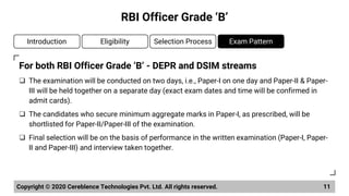 RBI Officer Grade 'B' Exam - Introduction | PPT
