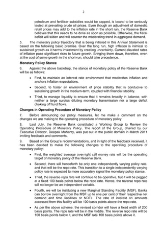 RBI Credit Policy | PDF