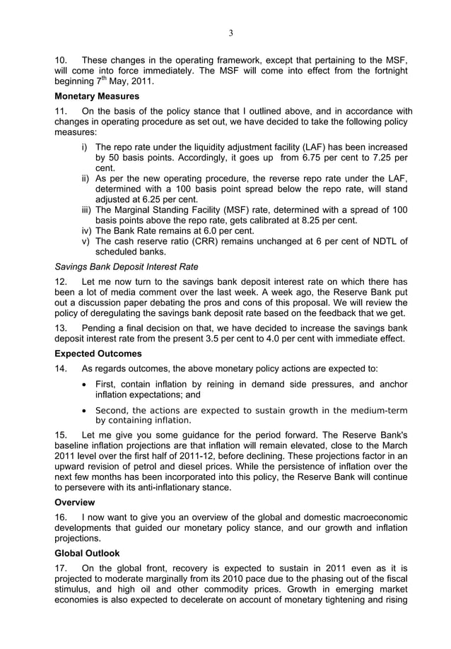 RBI Credit Policy | PDF