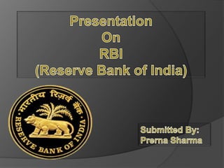 Latest RBI presentation | PPTX