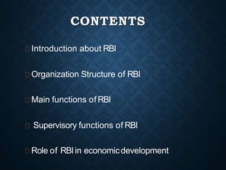 Rbi ppt ROle and fuctions in Indian Economy | PPTX