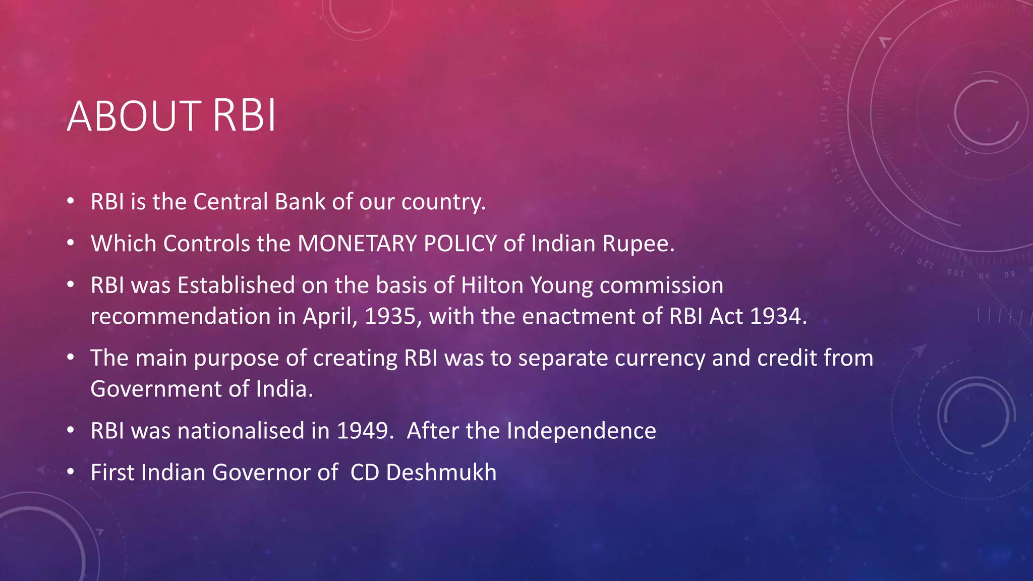 RBI(reserve bank of india) | PPTX
