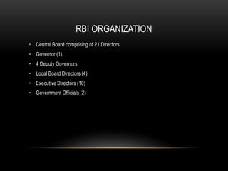 RBI's Monetary Policy | PPTX