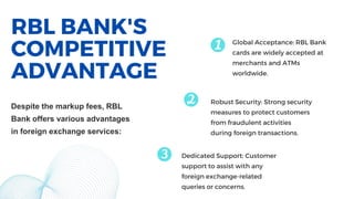 RBL Bank Foreign Exchange Markup Fees PPT.pptx | Stocks and Bonds ...