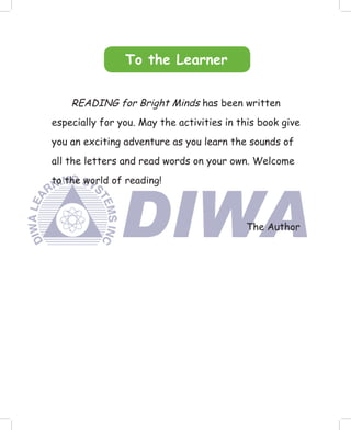 Reading for Bright Minds - Kinder | PDF