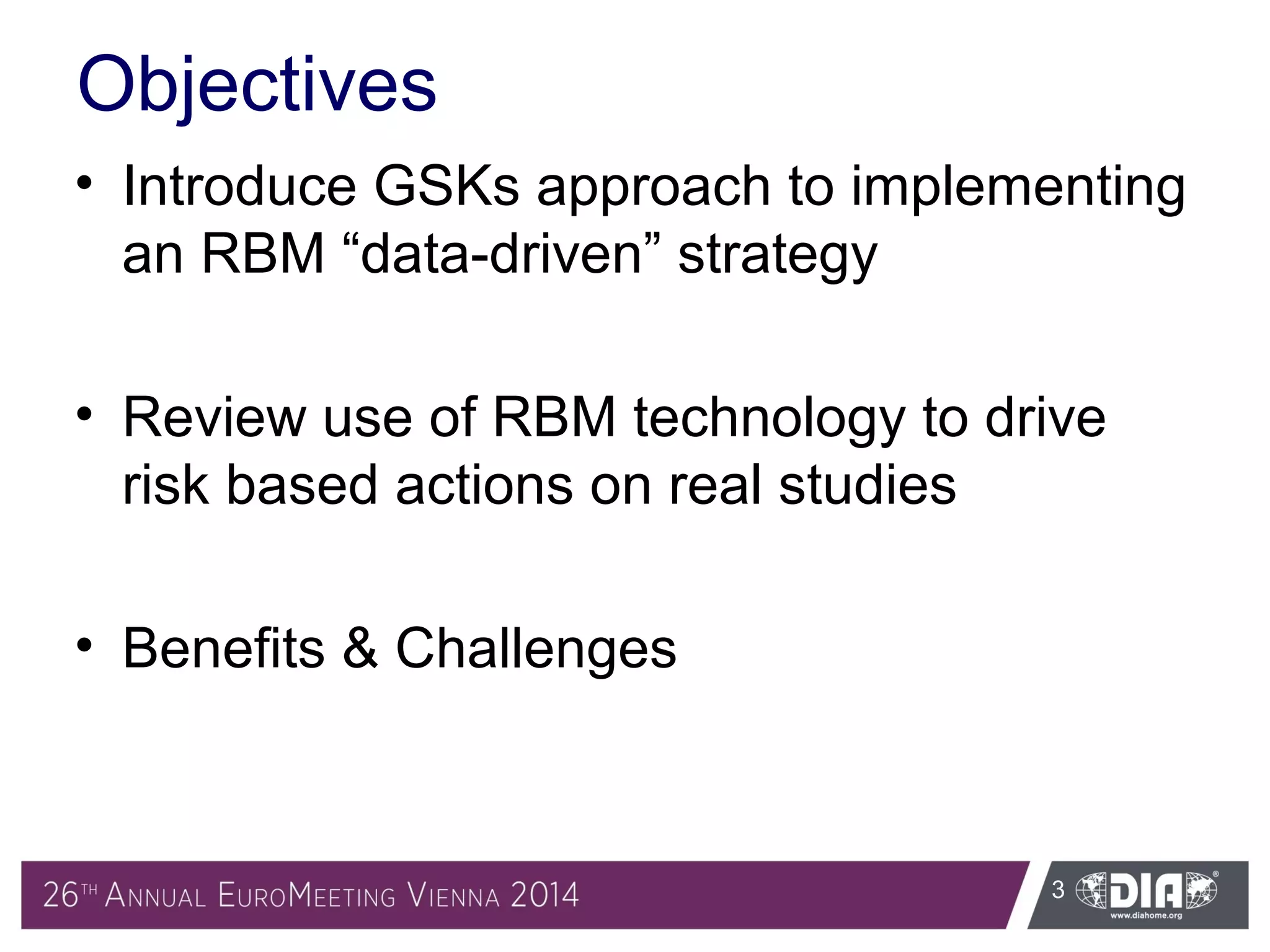 DIA 2014 Risk Based Monitoring - Neill Barron | PPT