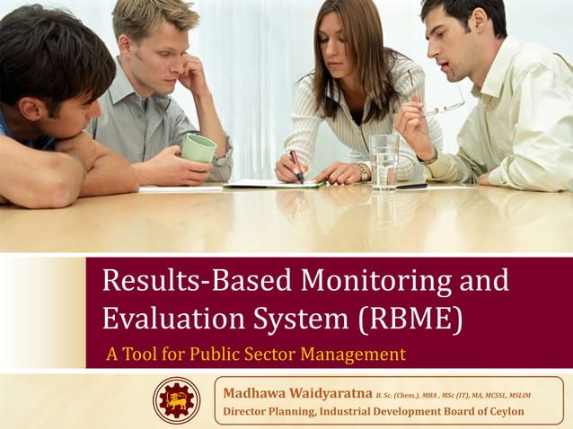 Results Based Monitoring and Evaluation | PPTX | Business | Business ...