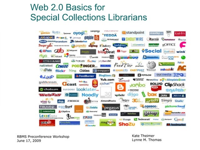 RBMS Web 2.0 Workshop | PPT