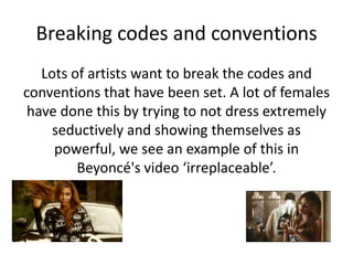 R&b music video codes and conventions | PPTX