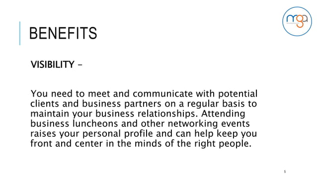 Relationship building & networking | PPT