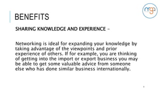 Relationship building & networking | PPTX