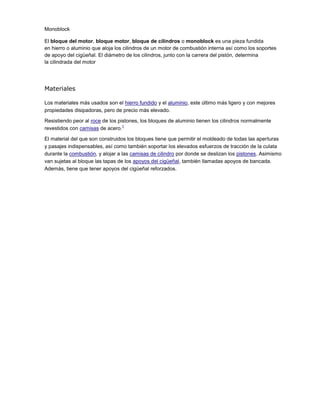 componentes del motor | DOCX