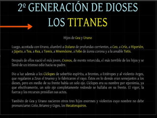 áRbol genealógico dela mitología griega | PPTX