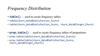 R analysis and data integration for dummies | PPT