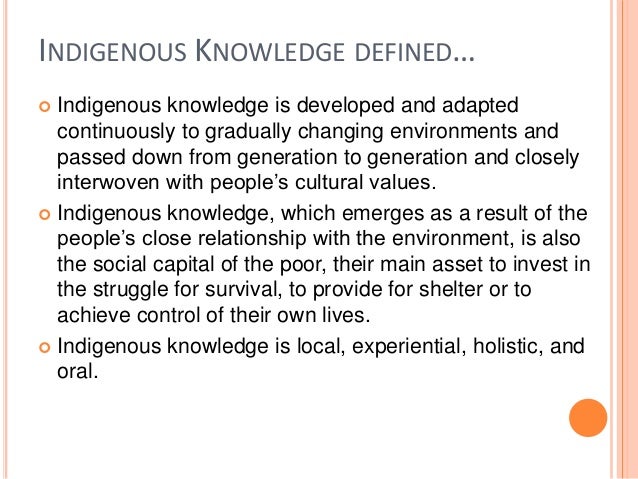 Local Indigenous Knowledge Systems and Practices – Implications for F…