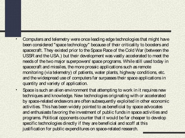 space technology | PPT