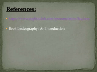Pronunciation | PPTX