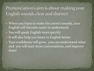 Pronunciation | PPT