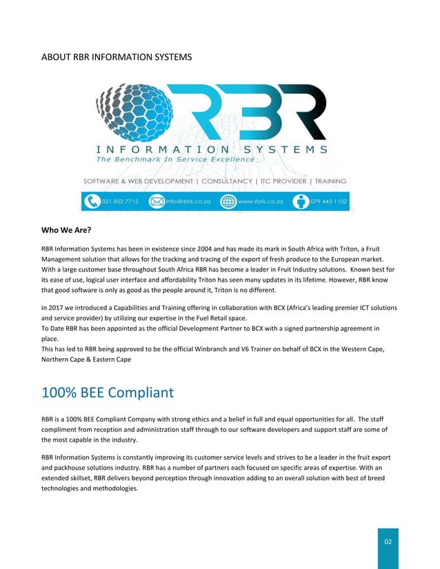 RRR Information Systems overview november 2020 | PDF