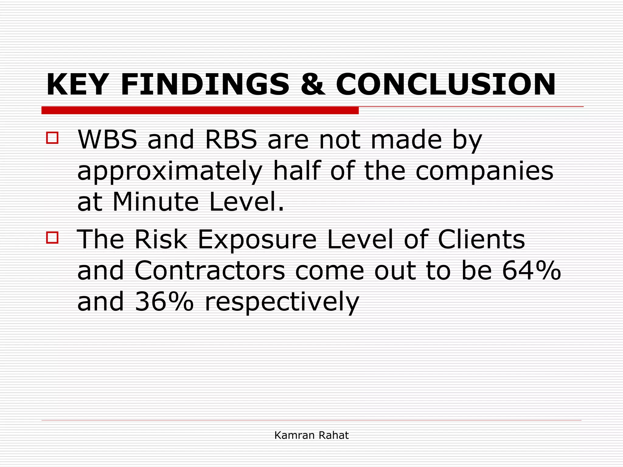 Level of Integration of Risk Breakdown Structure (RBS) and Work ...