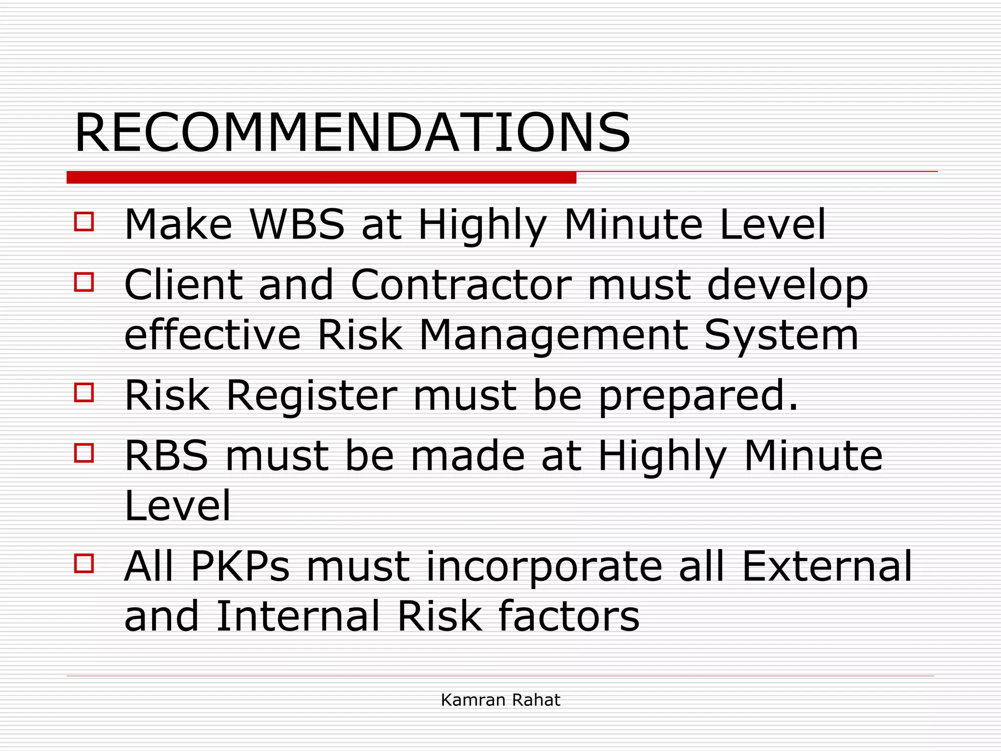 Level of Integration of Risk Breakdown Structure (RBS) and Work ...