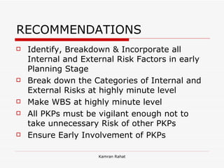 Level of Integration of Risk Breakdown Structure (RBS) and Work ...