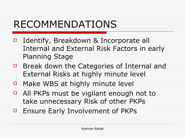Level of Integration of Risk Breakdown Structure (RBS) and Work ...