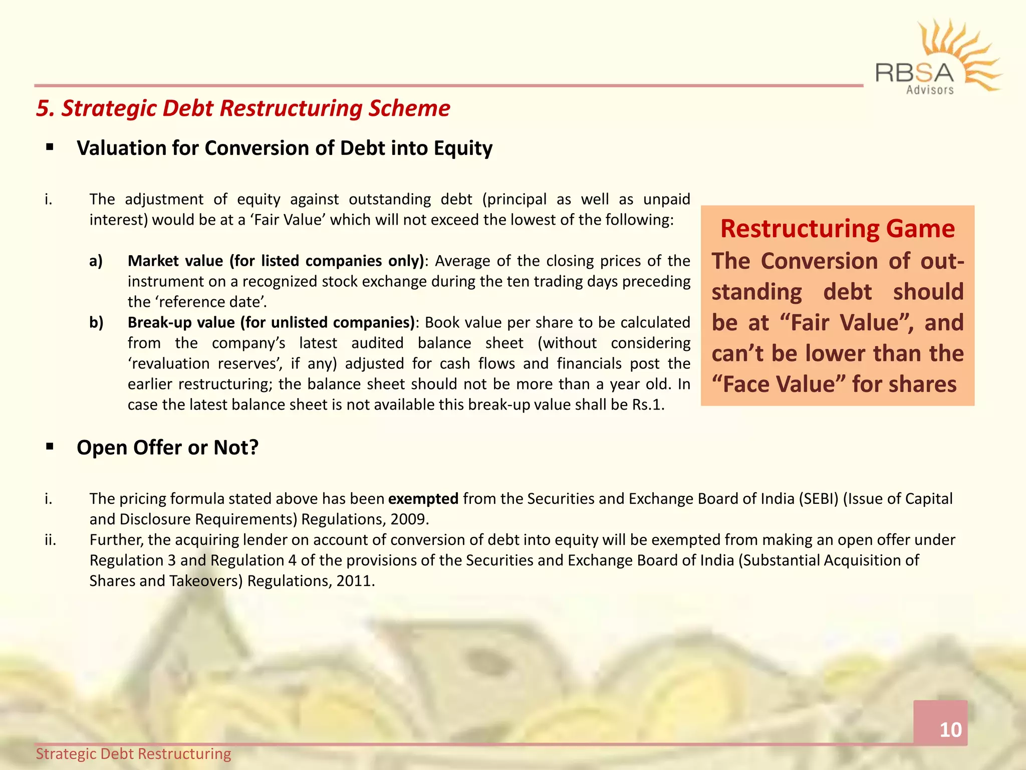 Strategic Debt Restructuring | PPTX