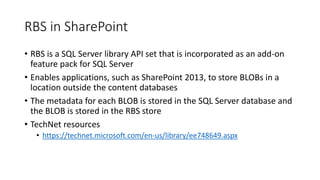 RBS in SharePoint | PPTX