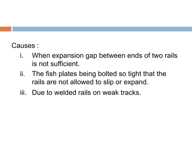 Corrugated (roaring), Hogging, Buckling, Kinks in rails | PPTX | Rail ...