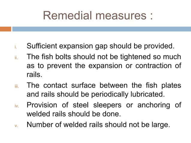 Corrugated (roaring), Hogging, Buckling, Kinks in rails | PPTX | Rail ...