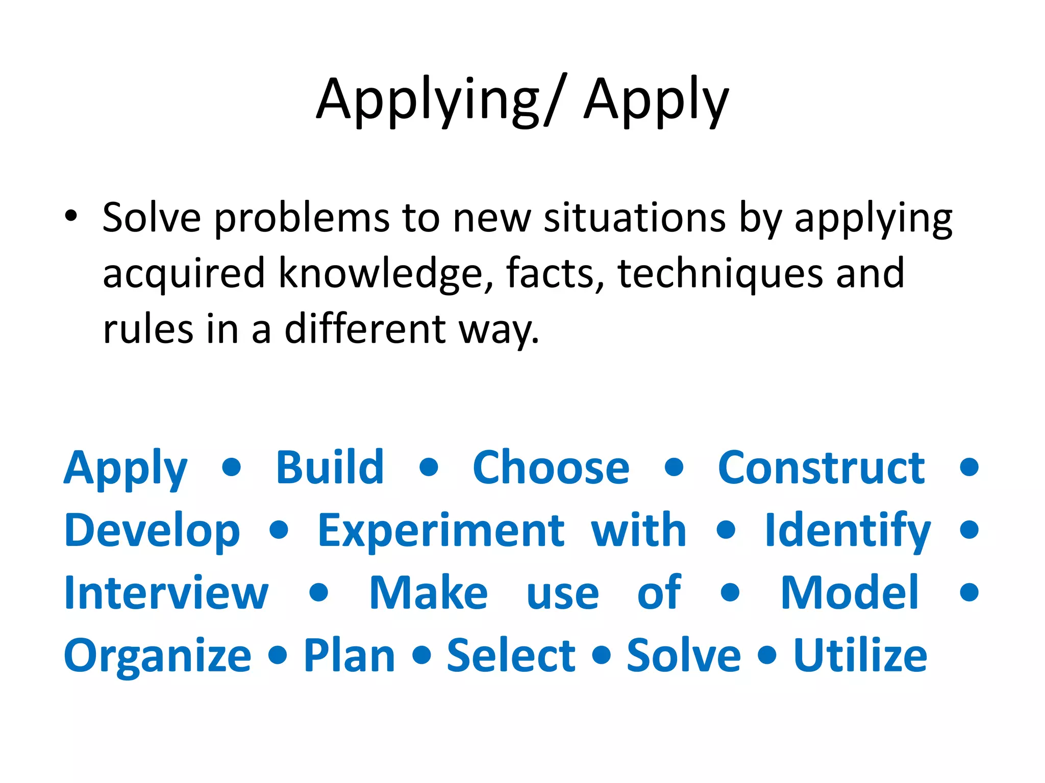 Revised Blooms Taxonomy | PPT