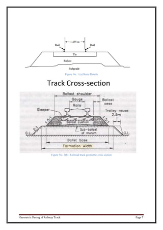 Geometric desing of railway track | PDF