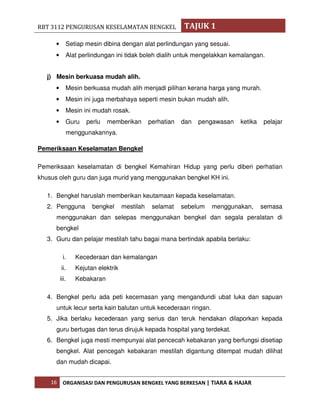 Rbt 3112 pengurusan keselamatan bengkel | PDF
