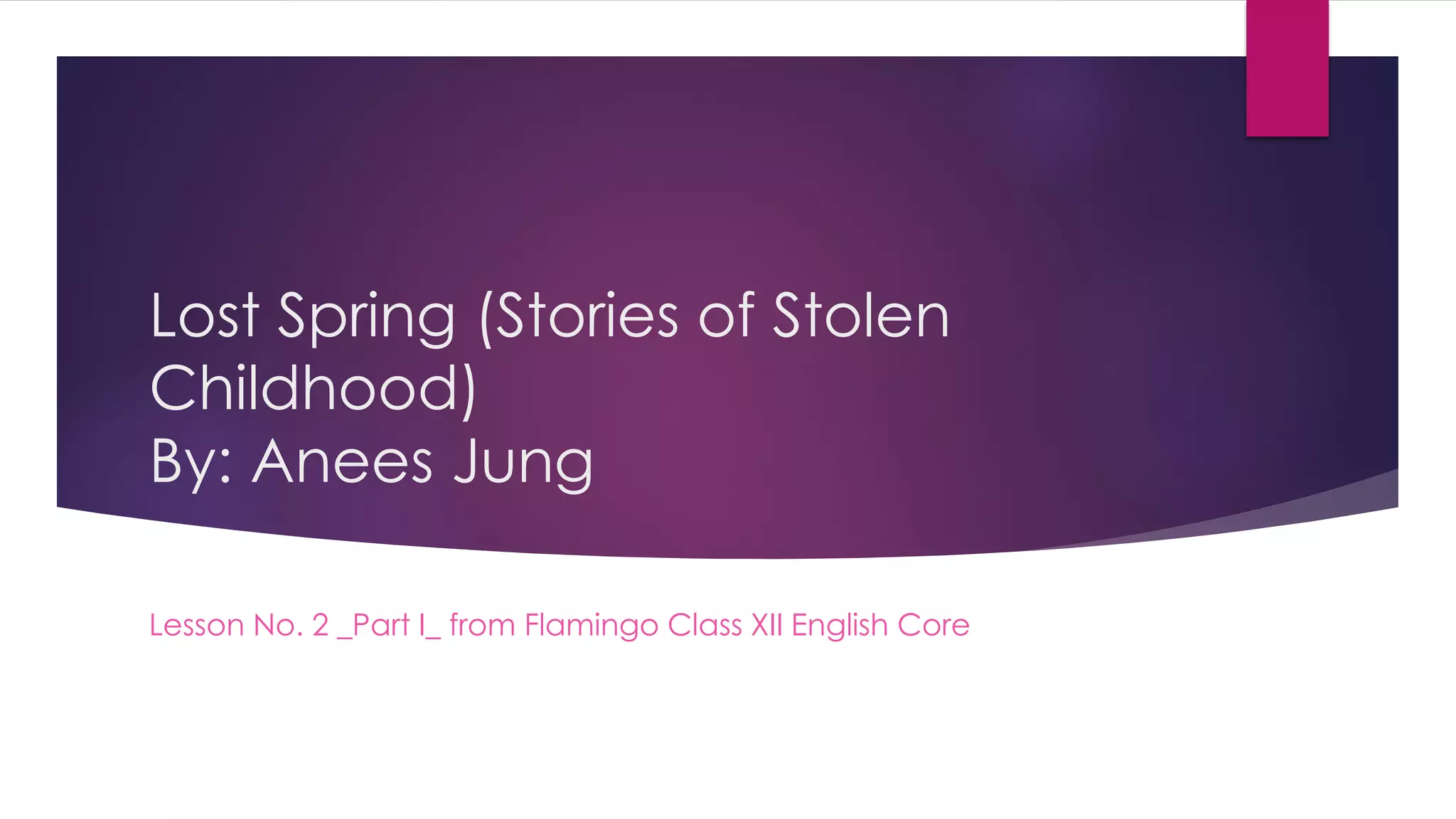 RBT3 XII English Lost Spring Module-1 Pdf.pdf