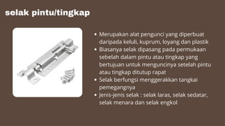 BARANGAN LOGAM DAN KELENGKAPAN | PDF