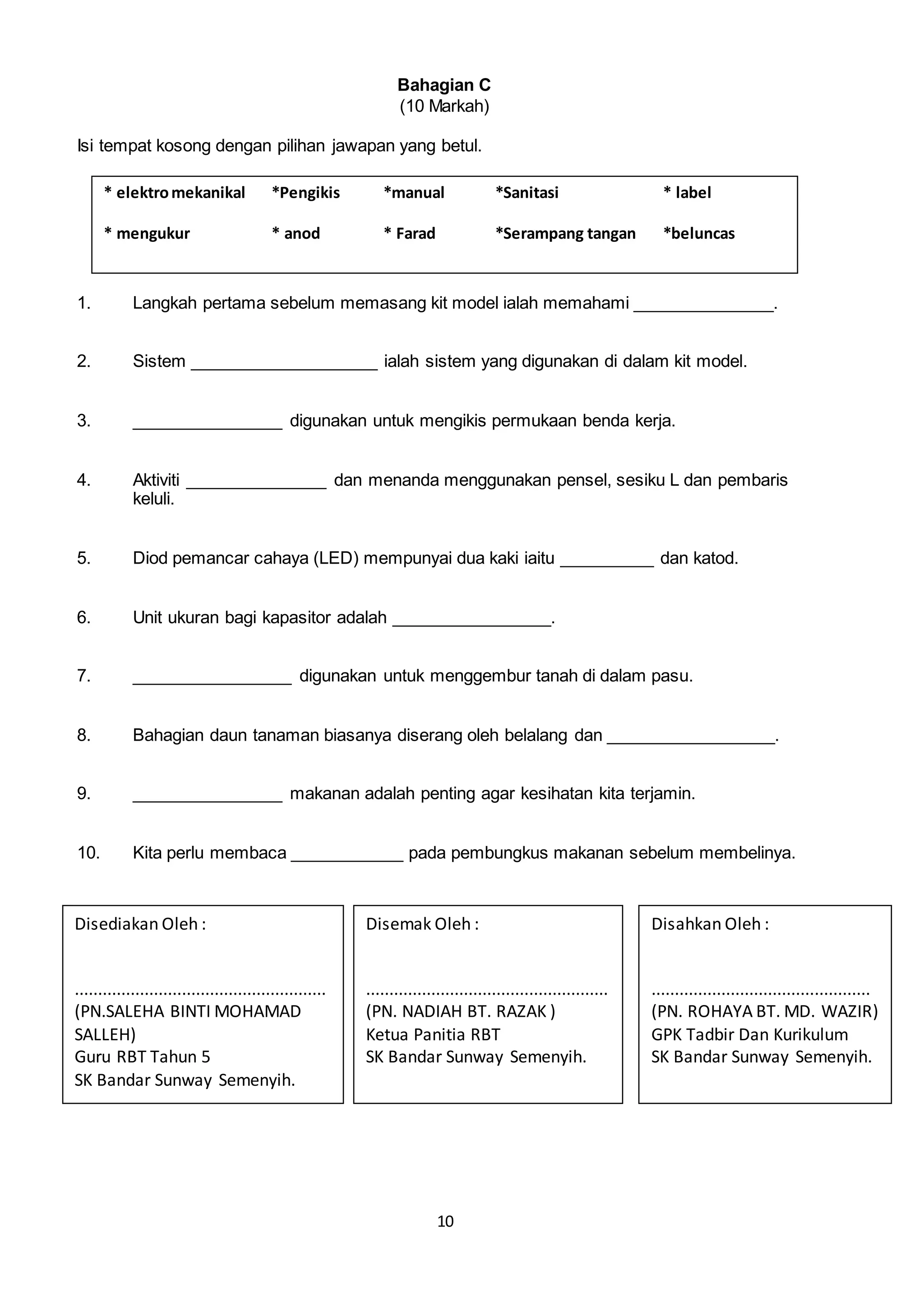 Rbt thn 5 akhir tahun | DOCX