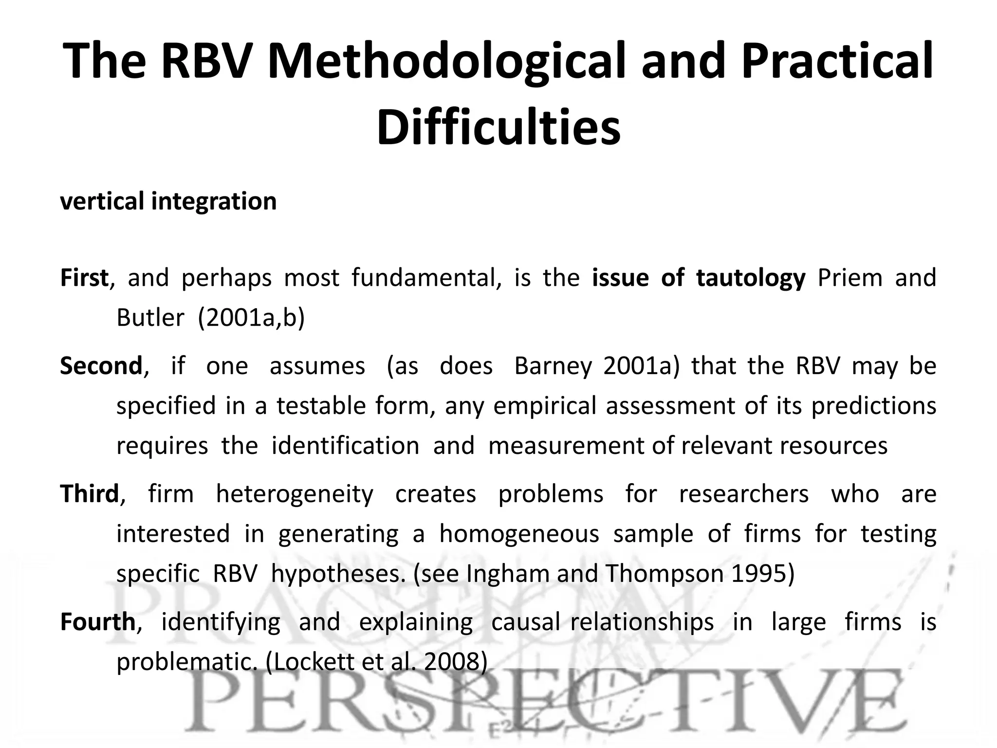 Resources based view | PPTX