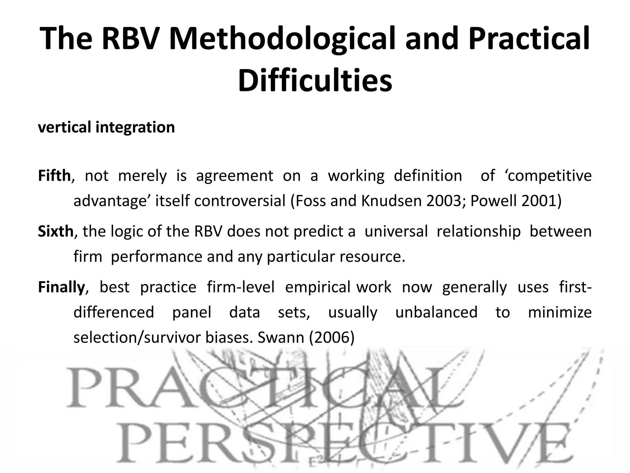 Resources based view | PPTX