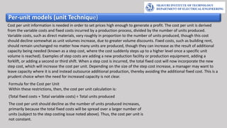 cost estimation model per unit model and segmenting model.pdf