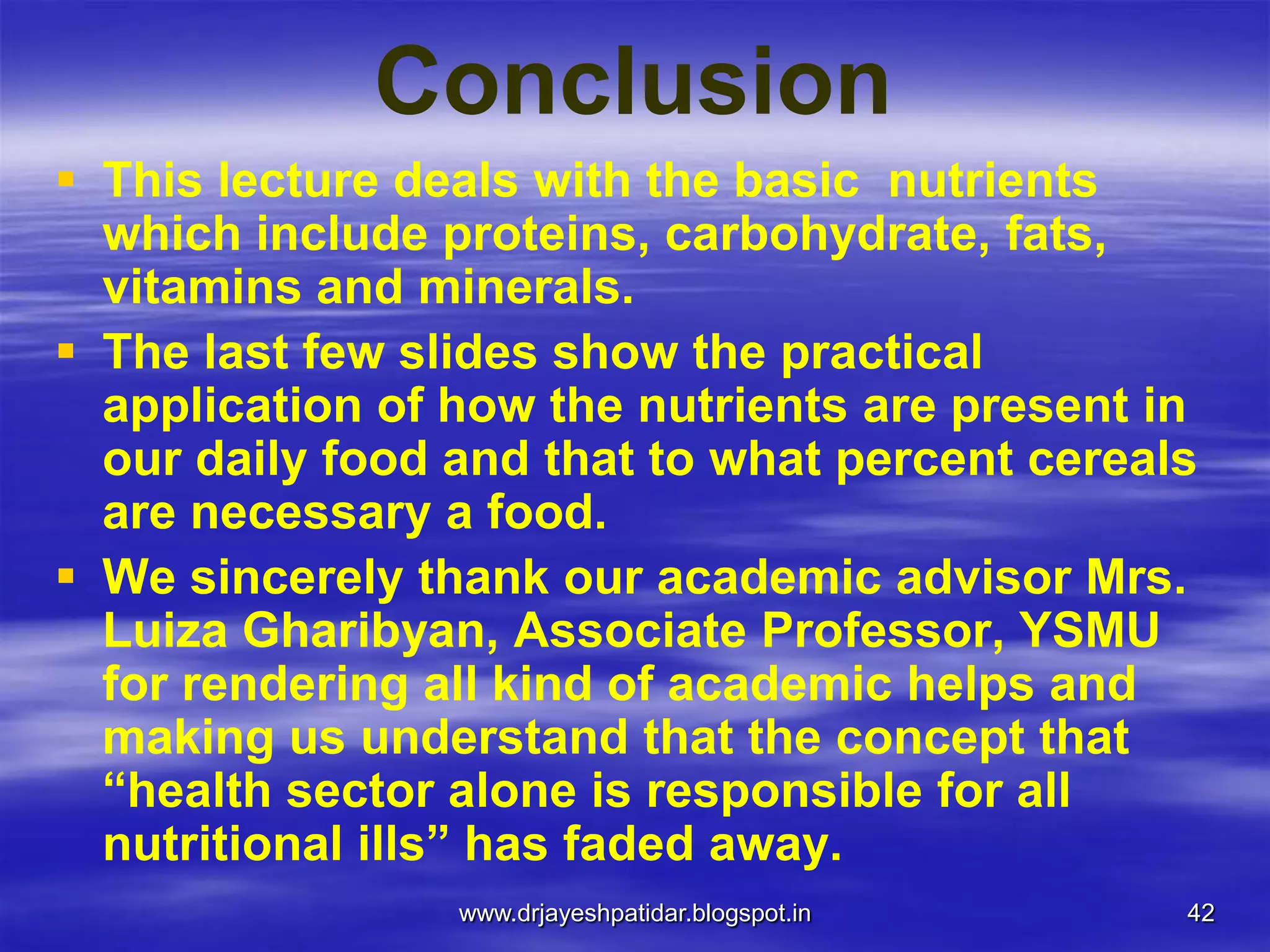 Nutrition & health | PDF