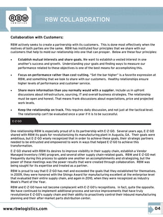 Rbw Logistics Overview | PDF