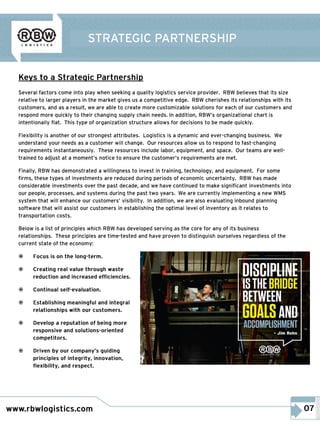 Rbw Logistics Overview | PDF