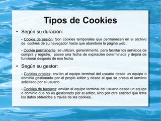 Cookies de internet | ODP