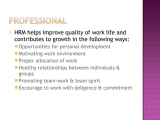 Importance of hrm | PPT